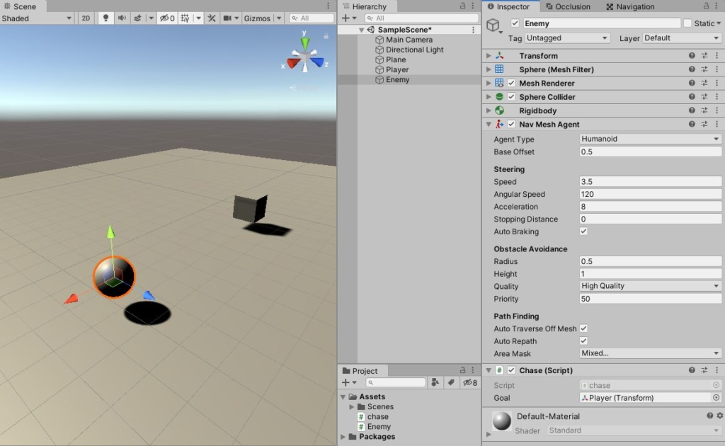 【Unity】コピペでOK！キャラクタが自動で移動するスクリプト。Navigation機能が超便利だった件 | だらはの超Unityゲーム塾